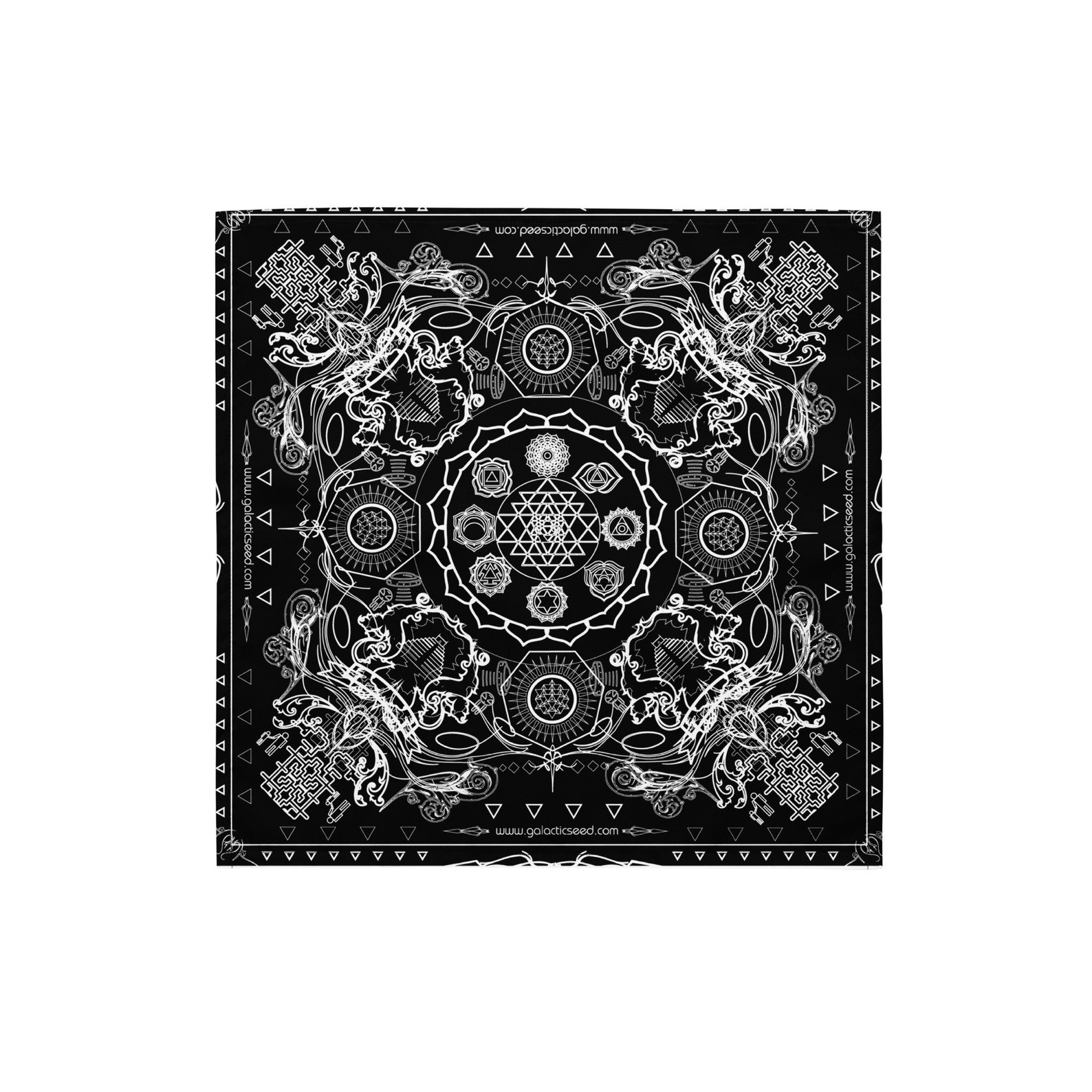 Sacred Geometry Bandana, Psychedelic Trippy Festival Scarf - Etsy