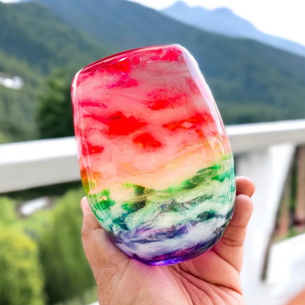Rainbow Stained Glass - Etsy