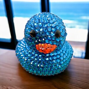 Rhinestone Blue Rubber Duck, Bling Cruise Duck, Car Accessories - Etsy