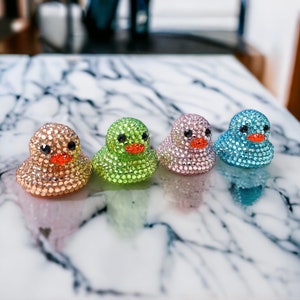 Mini Light Blue Rhinestone Rubber Duck, Bling Duck, Cruise Ducks, Ducks ...
