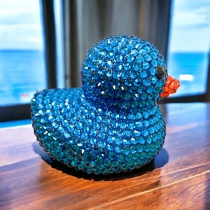 Rhinestone Blue Rubber Duck, Bling Cruise Duck, Car Accessories - Etsy