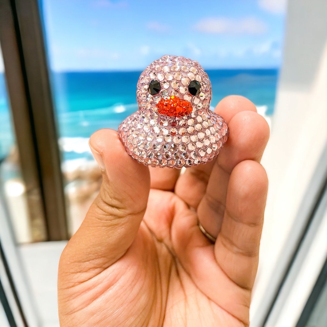 Mini Pink Rhinestone Rubber Duck, Bling Duck, Cruise Ducks, Collectible ...