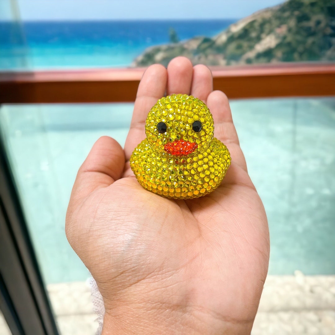 Rhinestone Yellow Rubber Duck, Bling Duck, Cruise Ducks, Dashboard ...