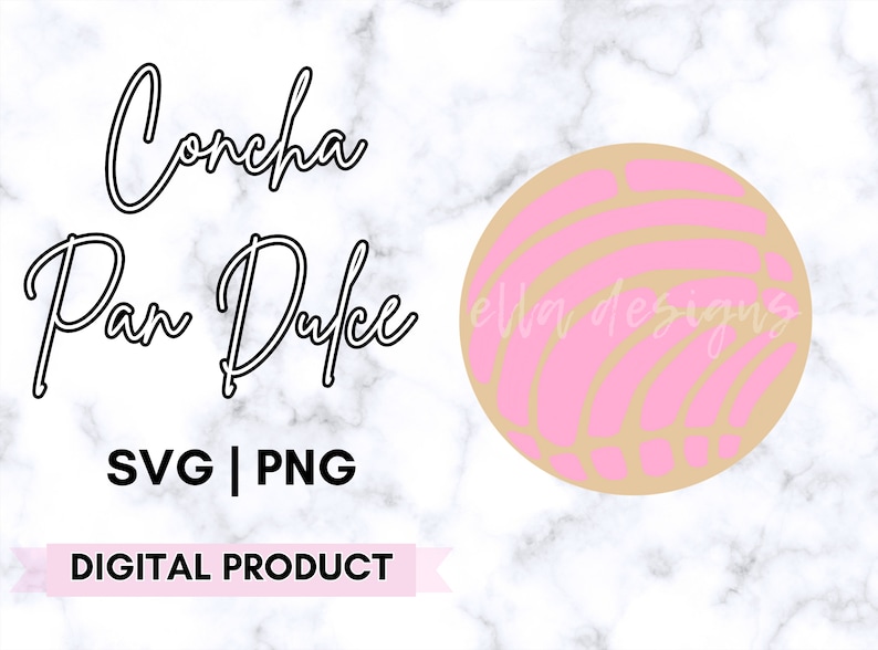Concha Pan Dulce SVG for Cricut & Silhouette | Mexican Sweet Bread SVG ...
