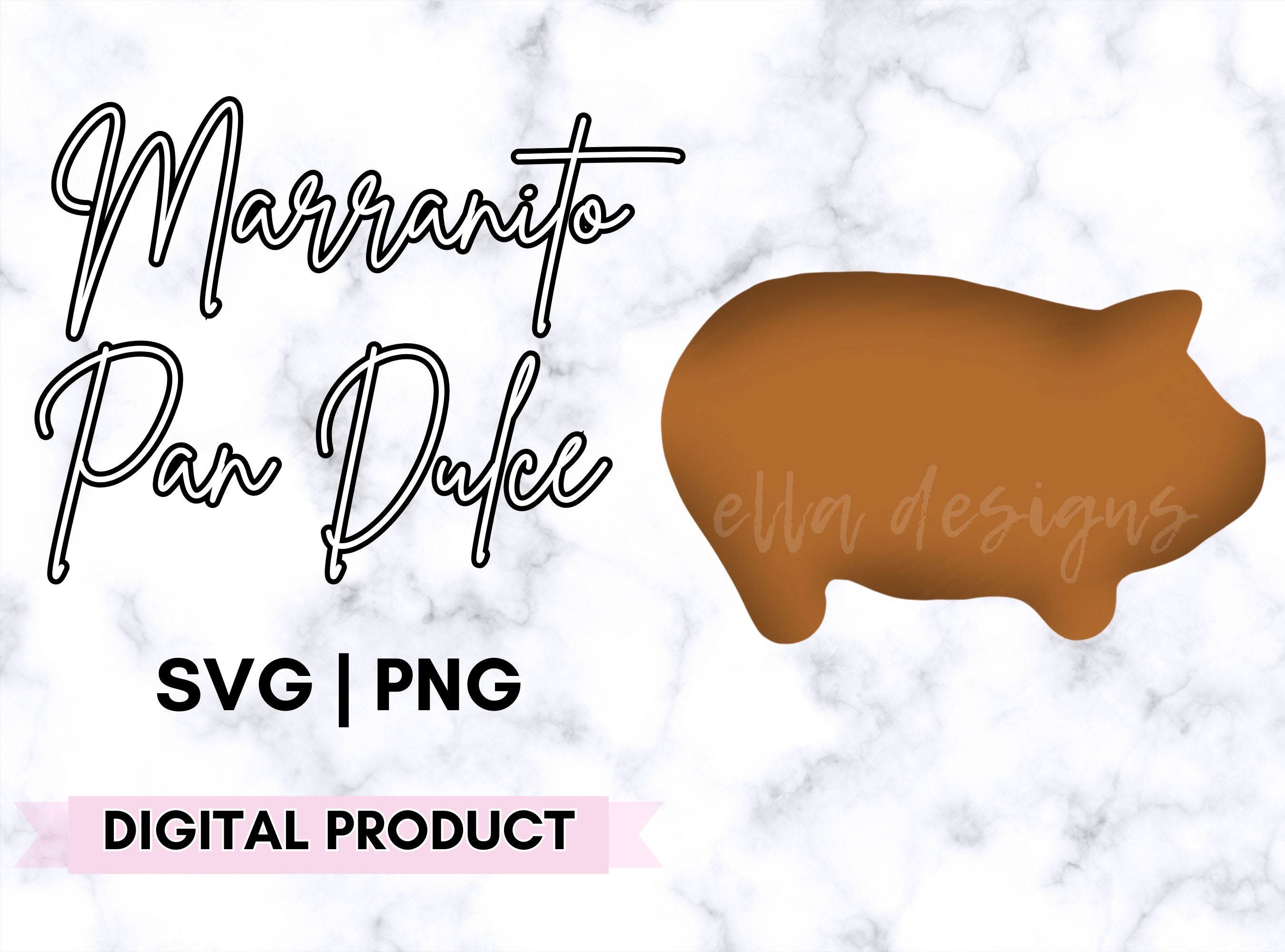 Marranito Pan Dulce SVG for Cricut & Silhouette | Mexican Sweet Bread ...