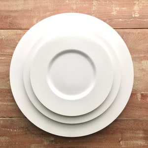 White Disposable Wedding Plates. Disposable White China. Mod Tribeca ...