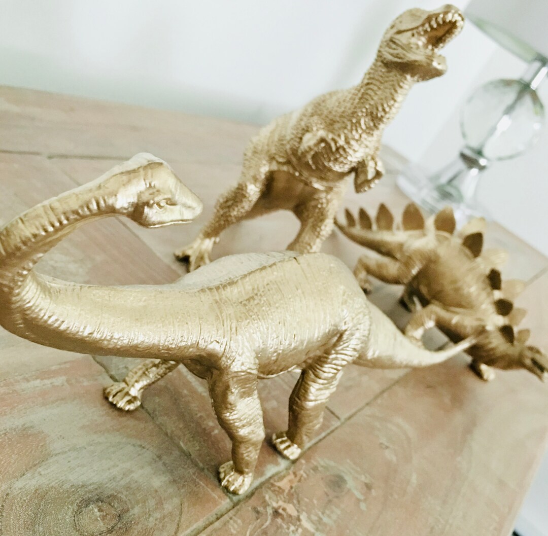 Modern Gold Dinosaurs. Glam-osaurs Party Collection. Jurassic Glam ...