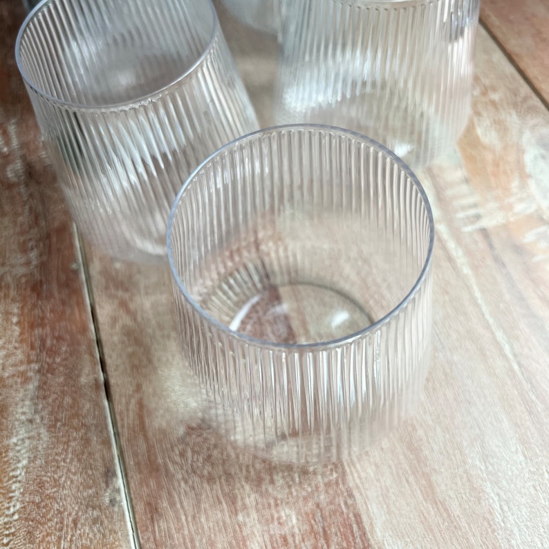 Mod Flutini Bevy Collection. Disposable Stemless Wine and Beverage Cups. 12oz Luxe Bevy Cups ...