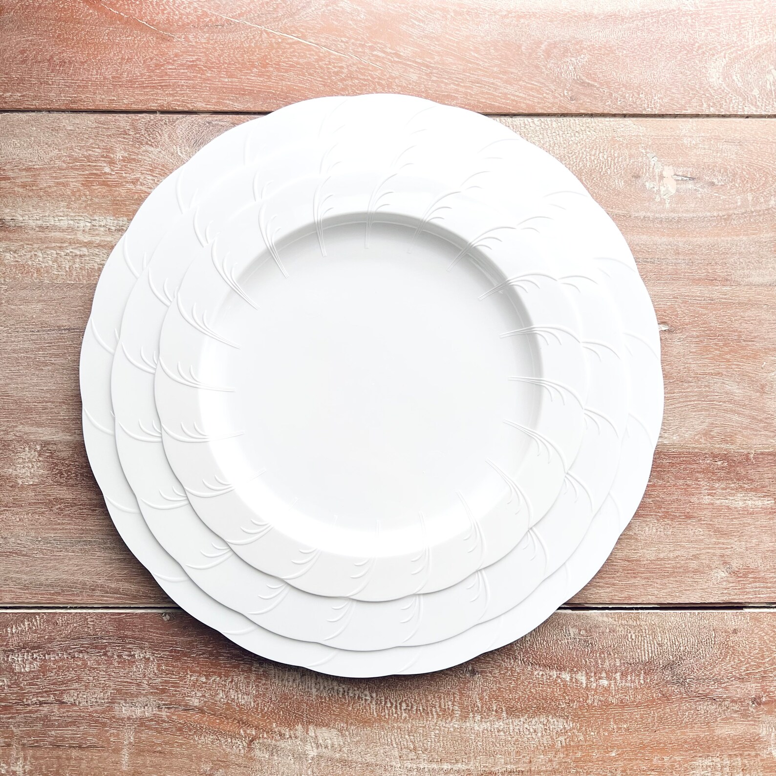 Disposable Vintage Modern White Party Plates. Wedding Plates. - Etsy