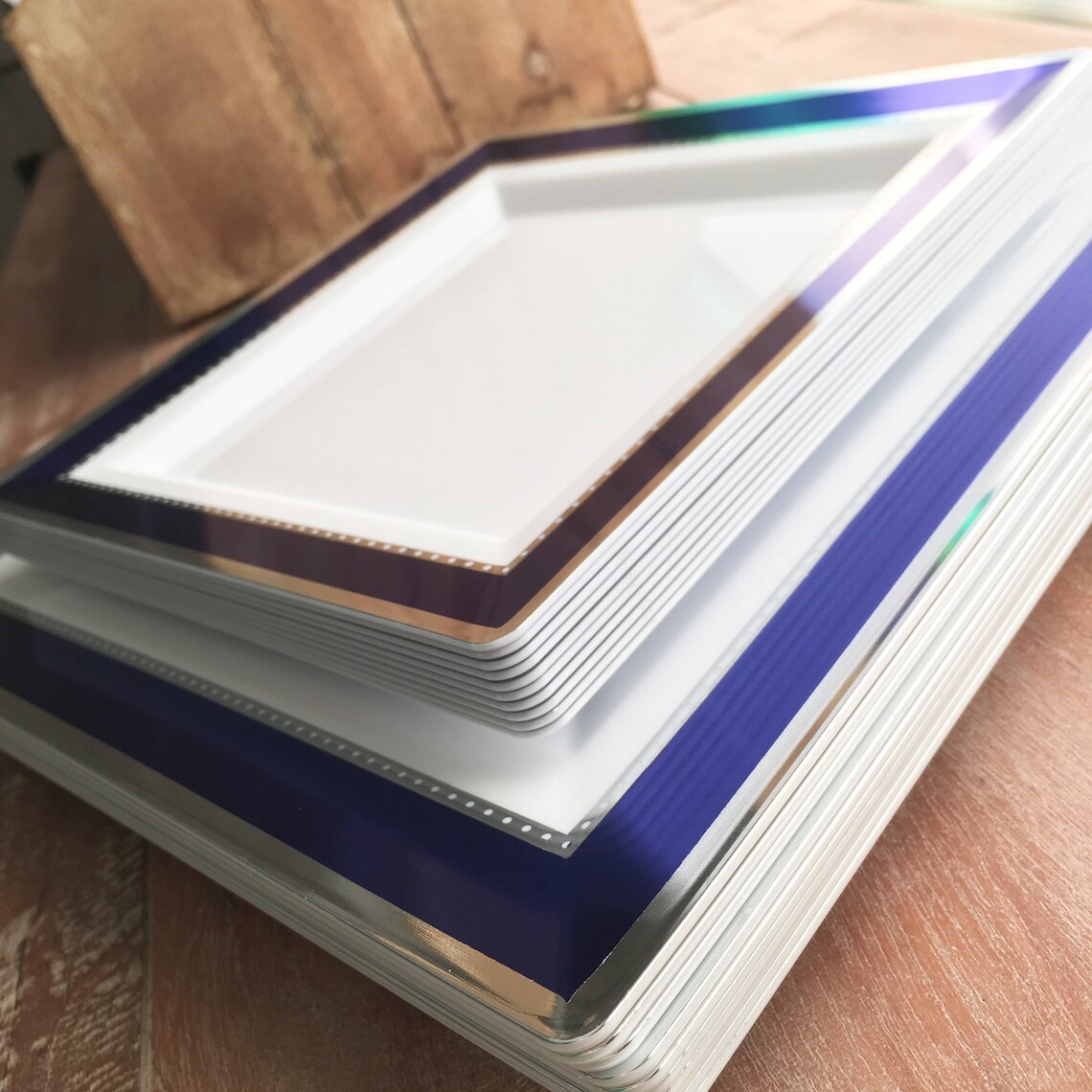 The Crown Jewels Collection. Modern Sapphire Rimmed Plates. | Etsy