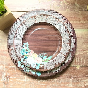 Vintage China Paper Plate Collection. White and Gold or Silver Paper ...