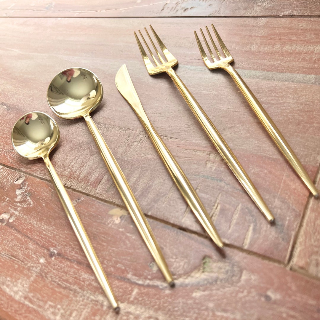 Mod Metallics Luxe Collection. Disposable Modern Metallic Cutlery ...