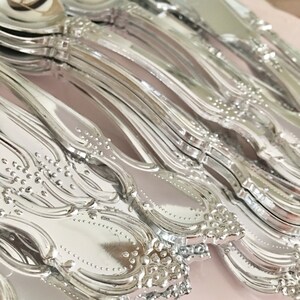 24CT Disposable Heirloom Chateau Utensil Collection. Plastic Wedding ...