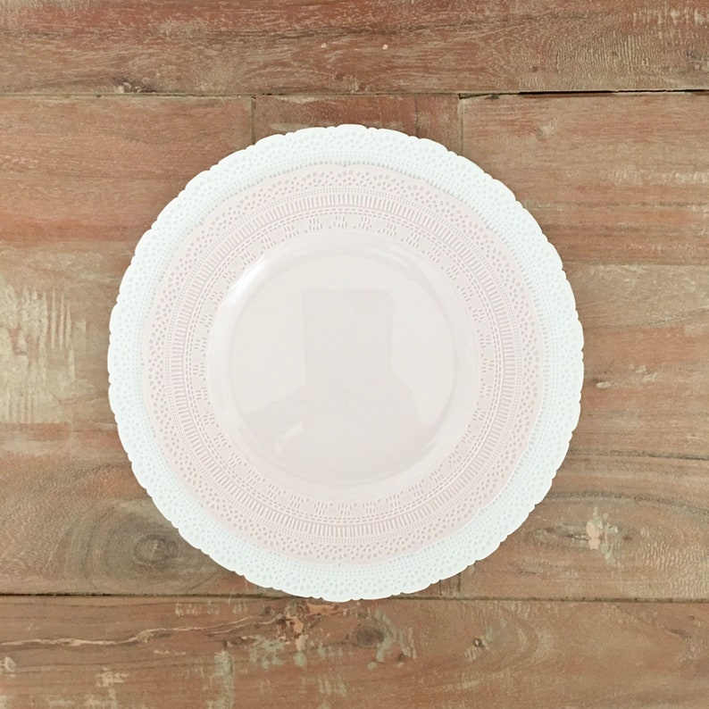 Vintage Lace Collection. White Vintage Party Plates. - Etsy