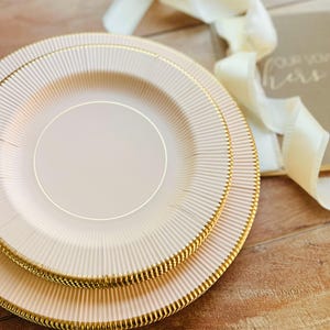 Vintage China Paper Plate Collection. White and Gold or Silver Paper ...