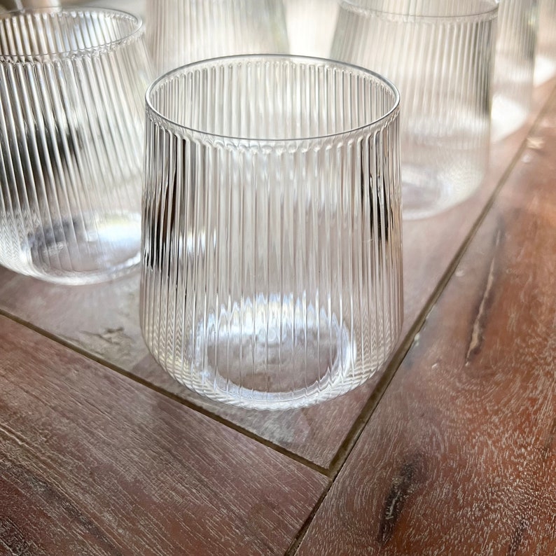 Mod Flutini Bevy Collection. Disposable Stemless Wine and Beverage Cups. 12oz Luxe Bevy Cups ...