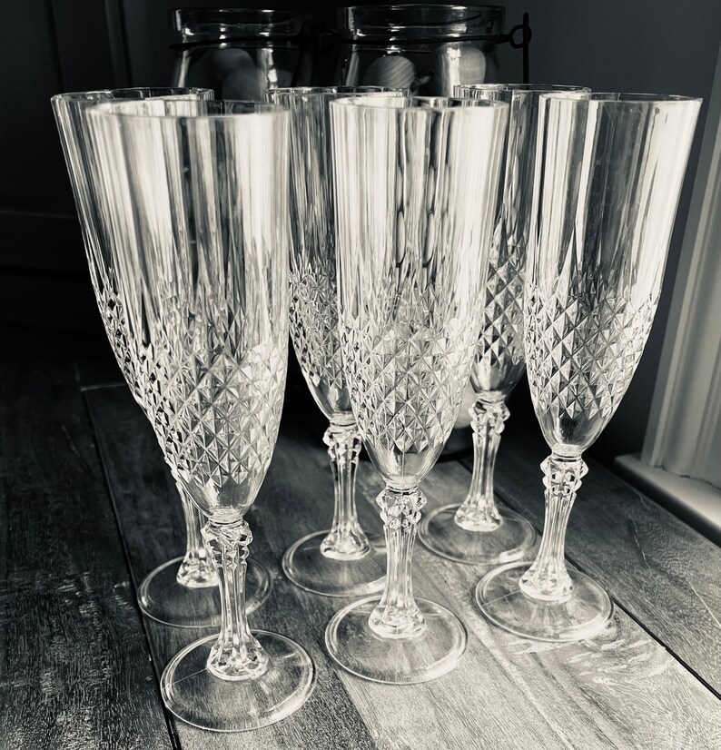 Disposable Stemware. Elegant Plastic Wine Glasses or Champagne - Etsy