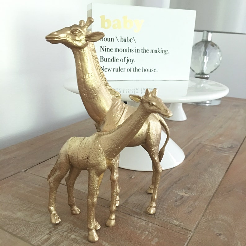 Modern Gold Safari Animals. Glam-imals Safari Party | Etsy