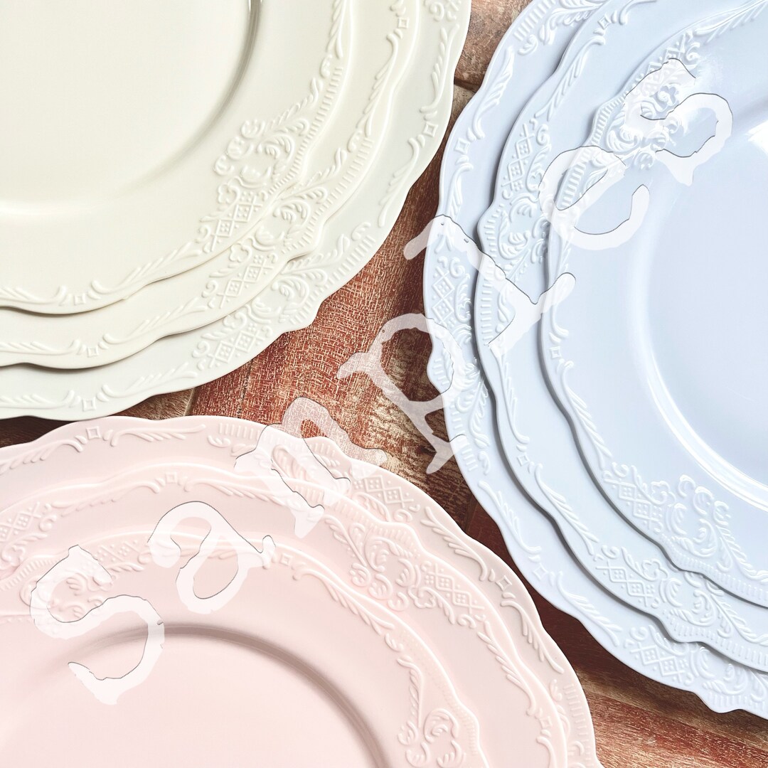 NEW! Samples: Romantically Modern Vintage Party Platess. Disposable ...