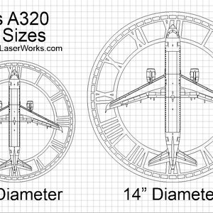 Airbus A320 Wooden Wall Clock, Pilot Gifts, Aircraft Gifts, Aviation ...