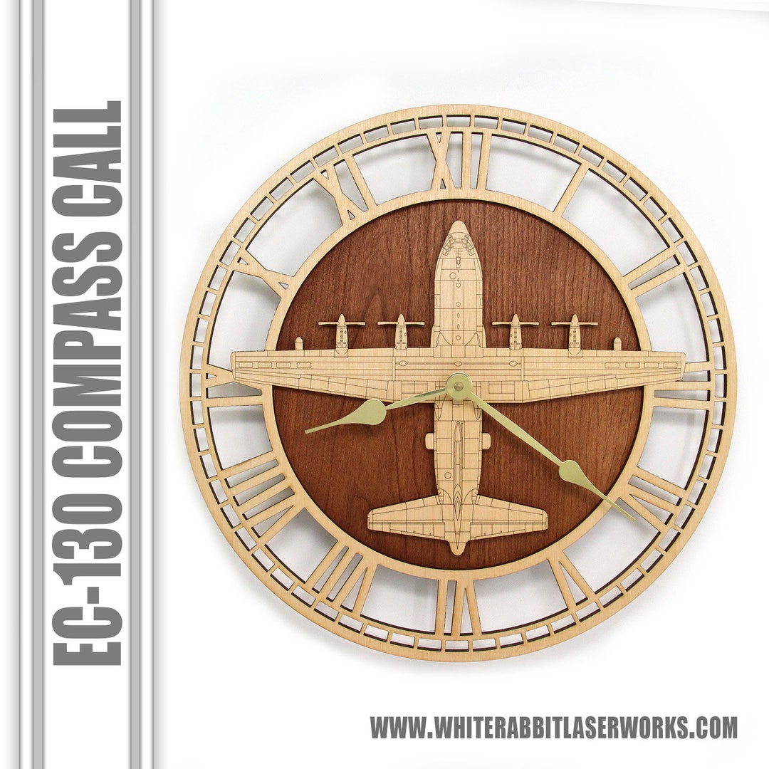 EC-130 H Compass Call Wooden Wall Clock, United States Air Force ...
