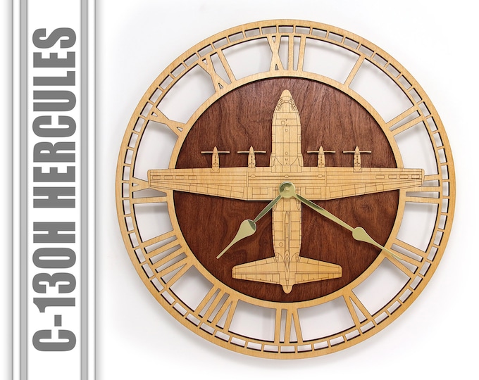 C-130 H Hercules Wooden Wall Clock United States Air Force - Etsy