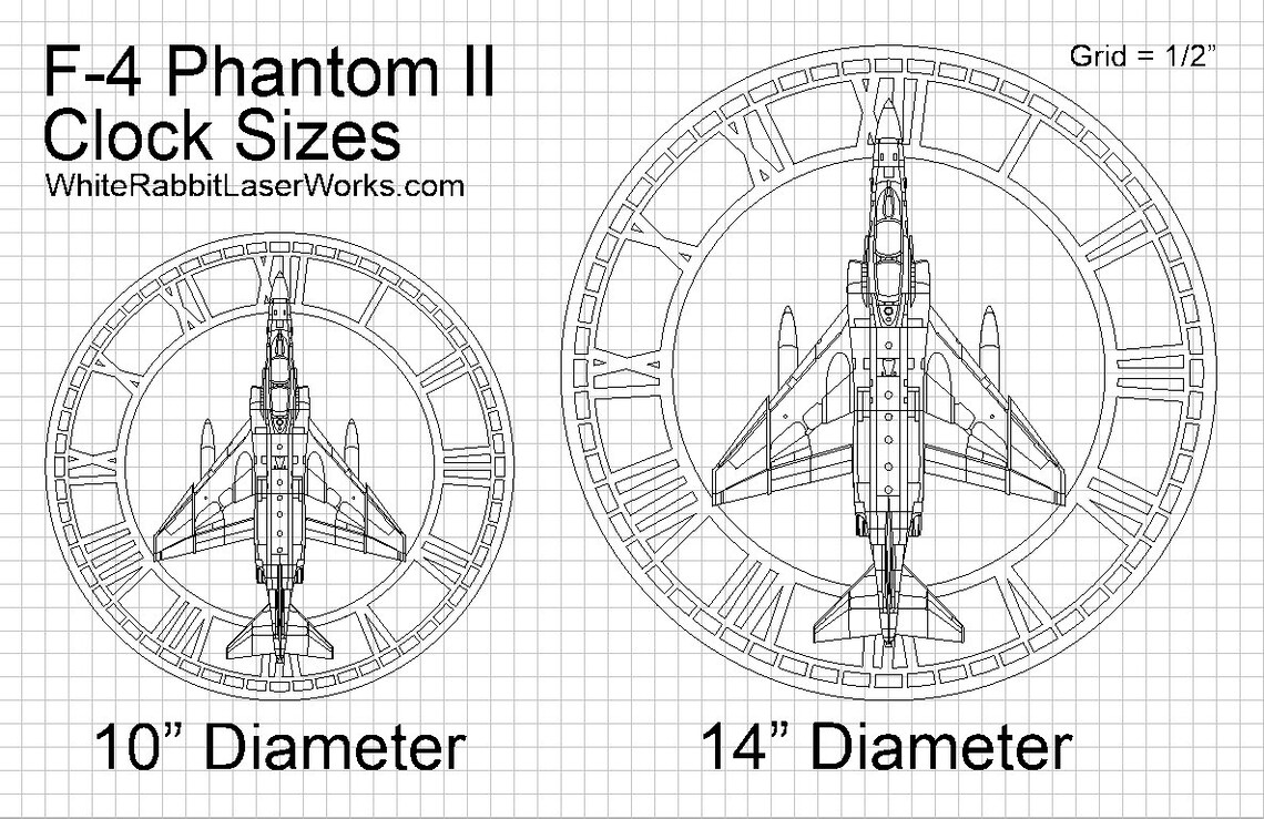 F-4 Phantom II Wooden Wall Clock Navy Air Force Marine - Etsy