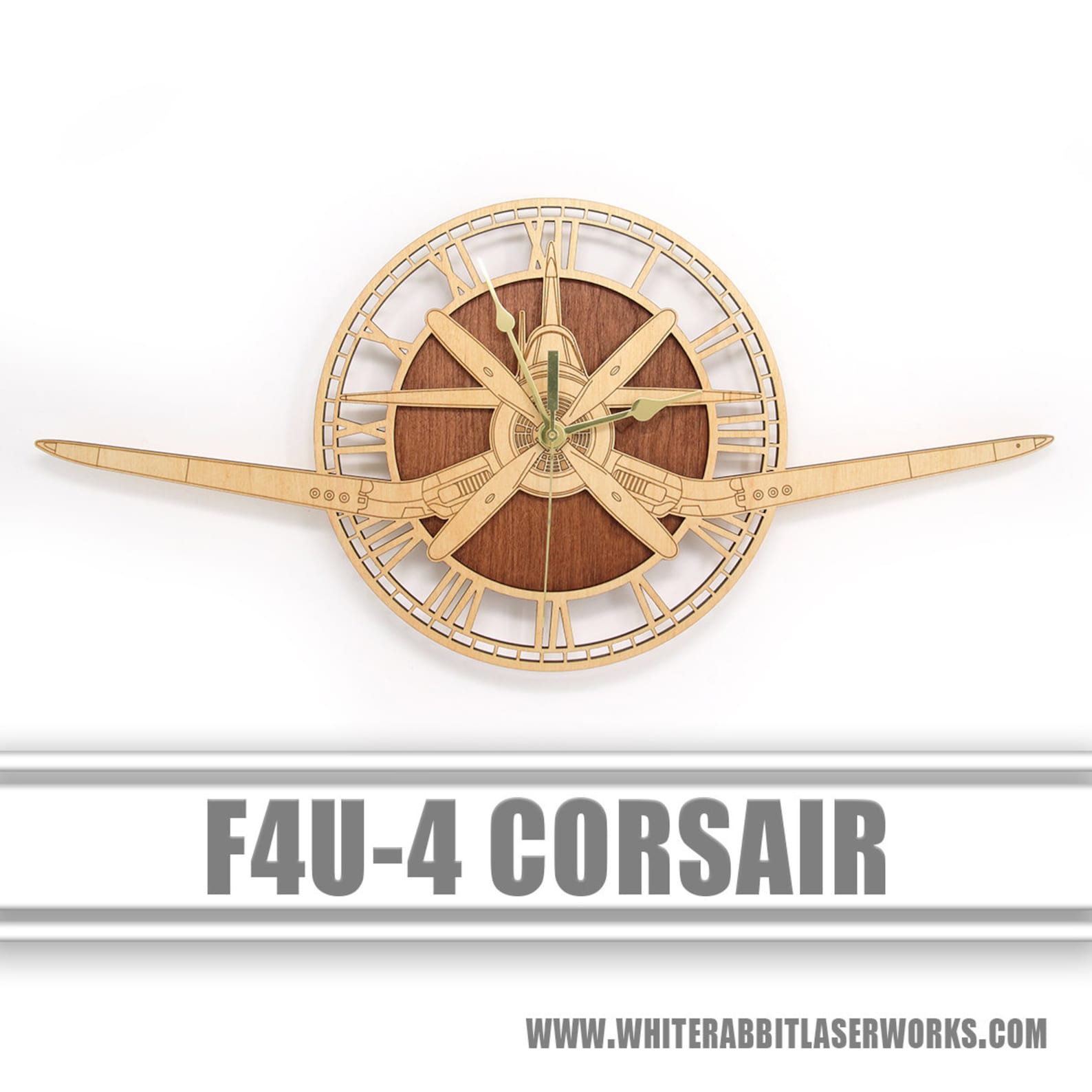 F4U Corsair Wooden Wall Clock United States Navy Marines - Etsy