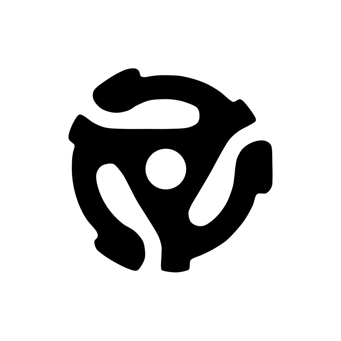 45 RPM Adapter Vinyl Decal - Etsy