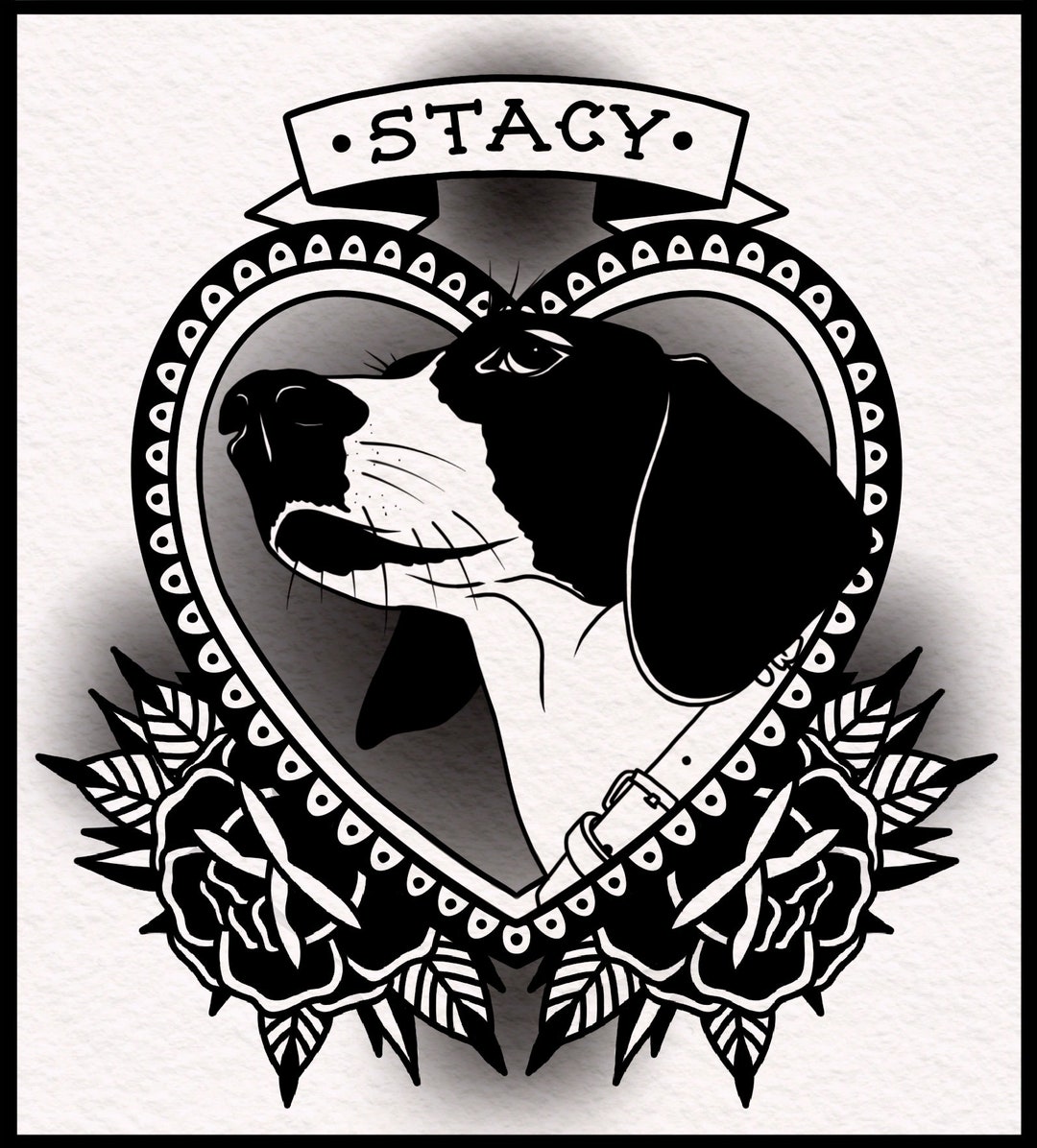 Custom Pet Portraits. Tattoo Style - Etsy
