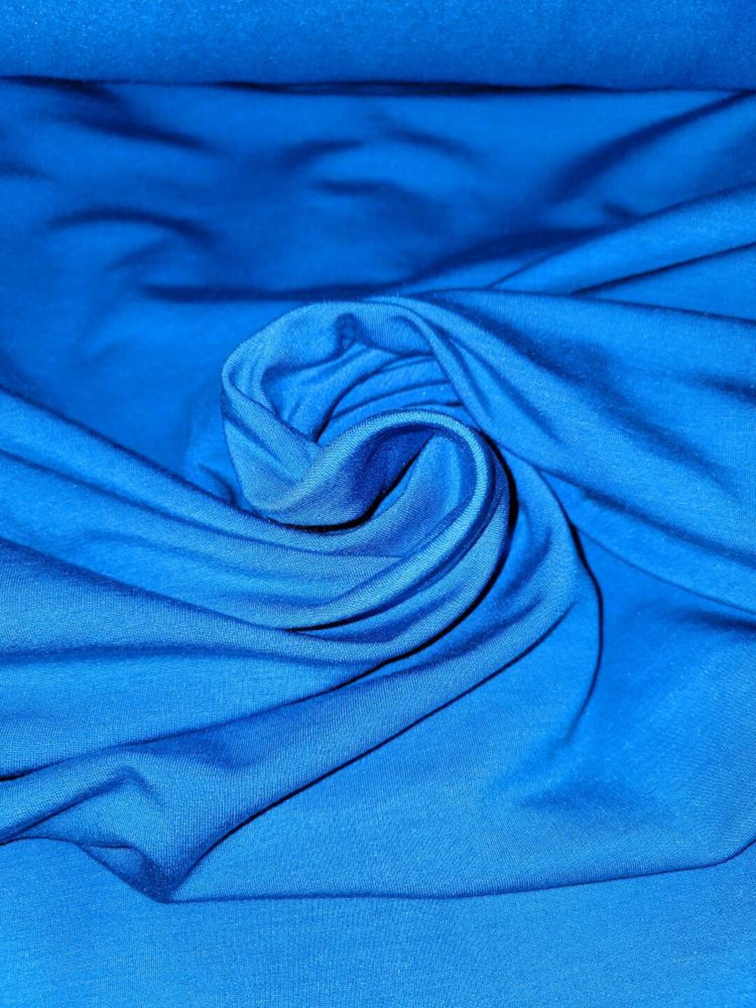 Modal Cotton Spandex Fleece "cobalt-blue" -by the Yard- - Etsy