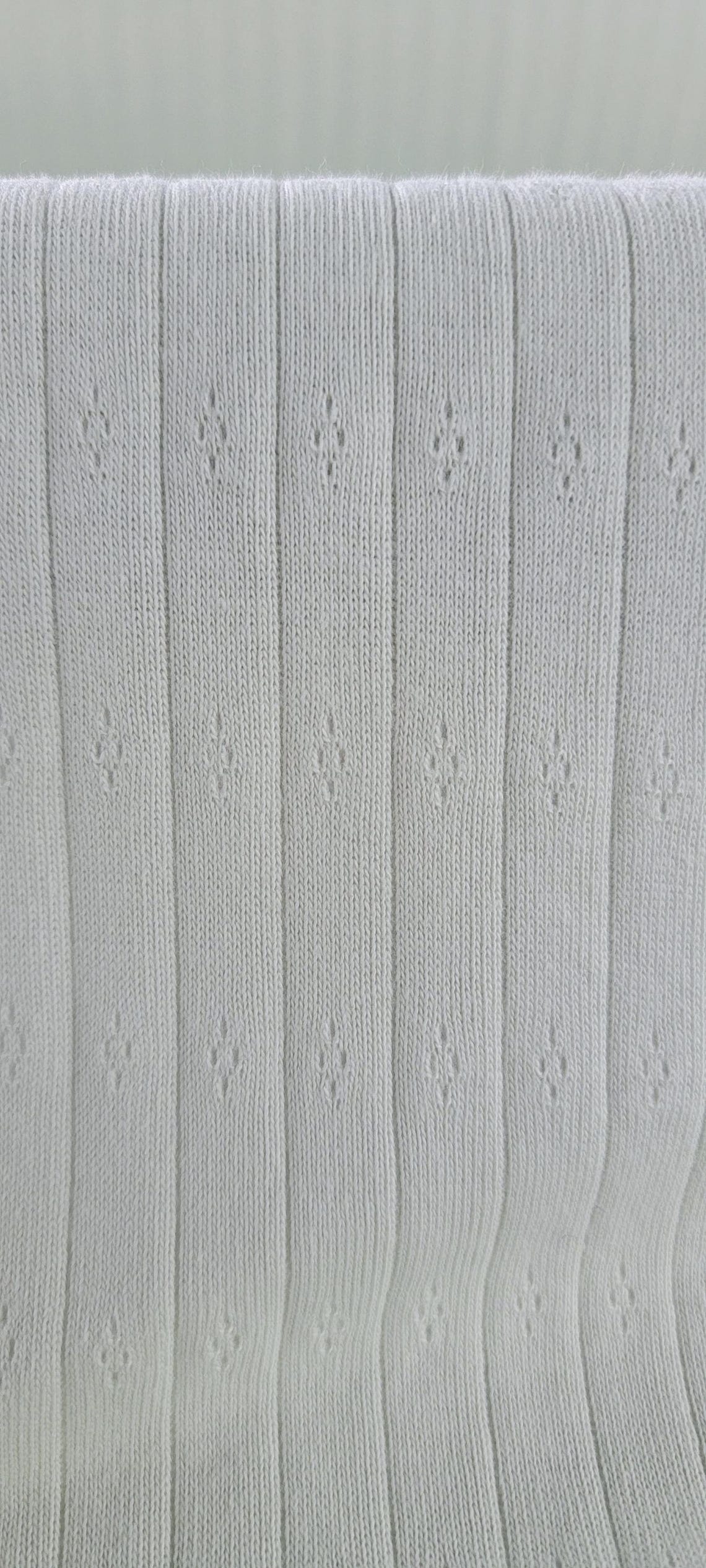Cotton Pointelle Rib Knit "meadow Mist" -by the Yard- - Etsy