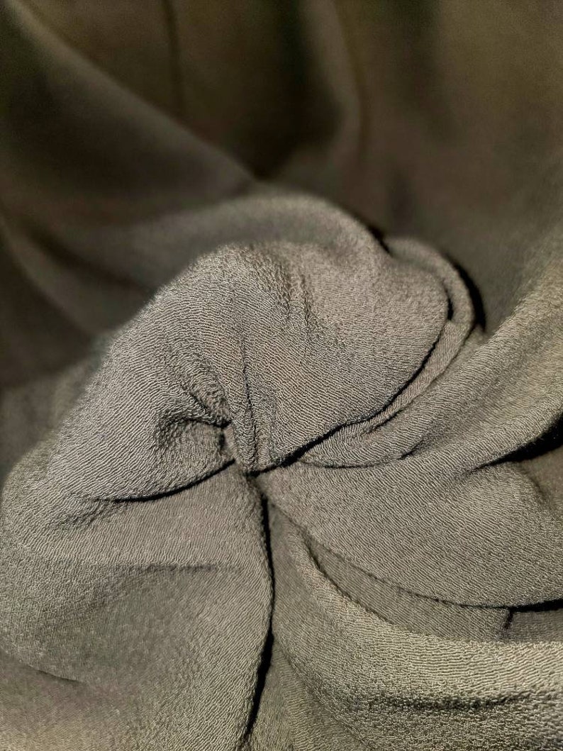 Rayon Crepe Lenzing Woven army-g by the Yard - Etsy