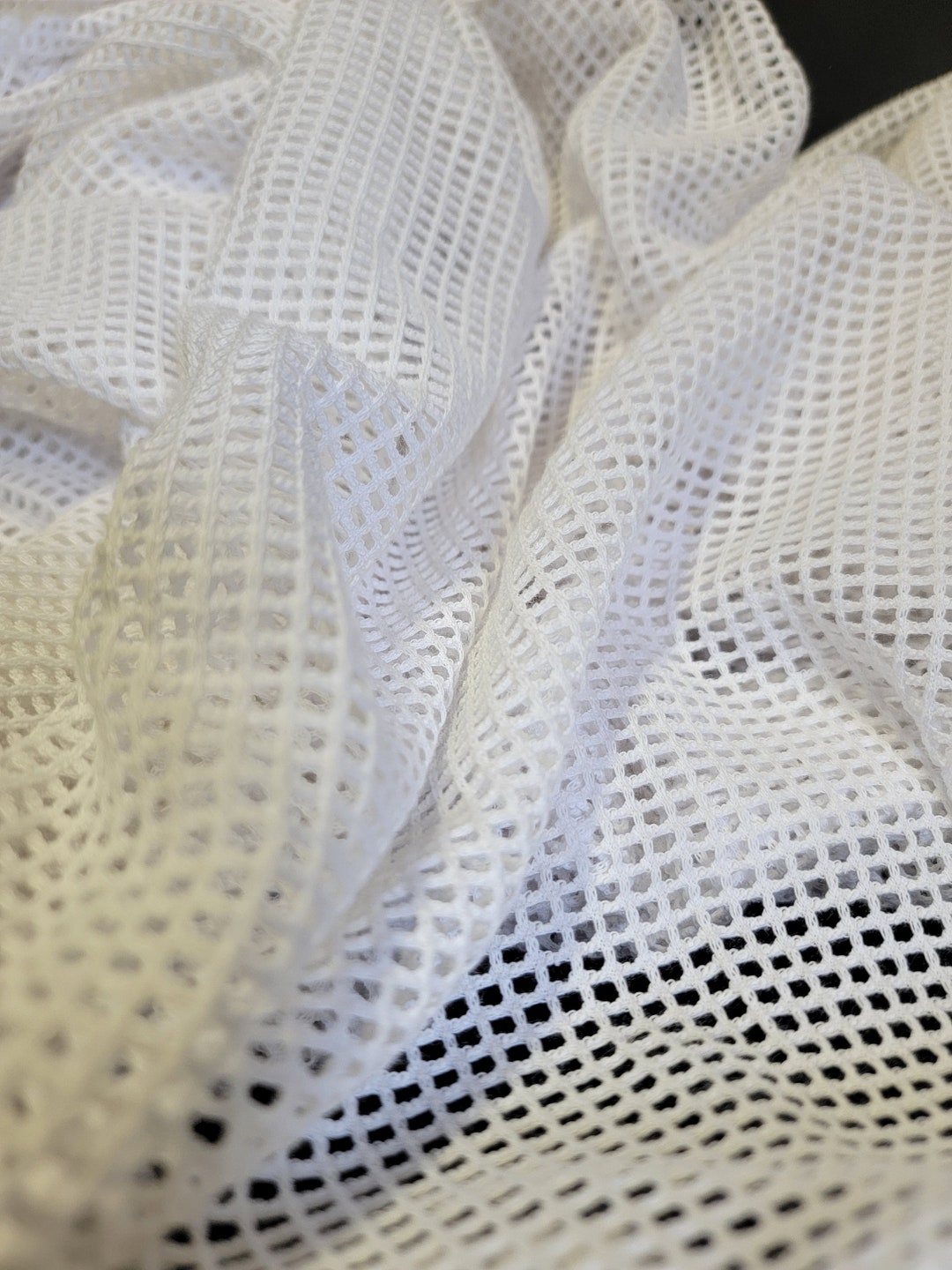 100% Ariel Cotton Mesh "white" - by the Yard - - Etsy