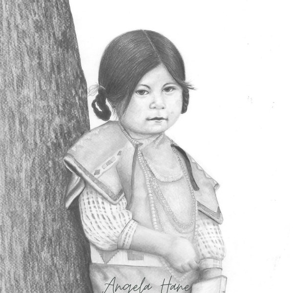 Young Indian Girl Print Etsy