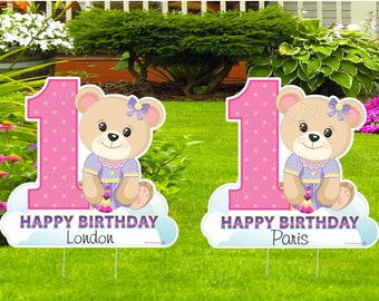 1st Birthday Yard Signs - Etsy