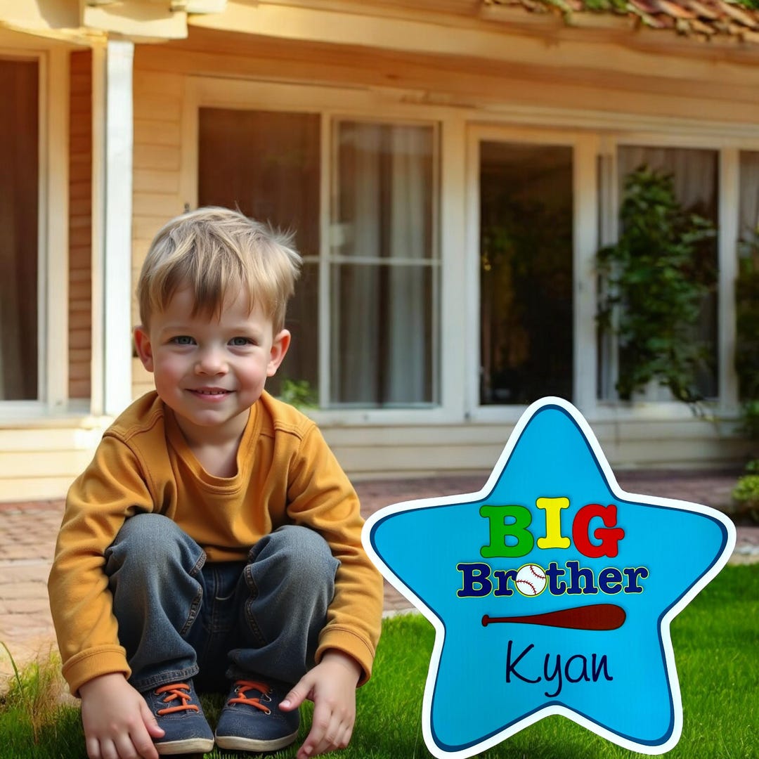 I'm Big Brother Sign Big Sister Announcement Sign Baby Announcement ...