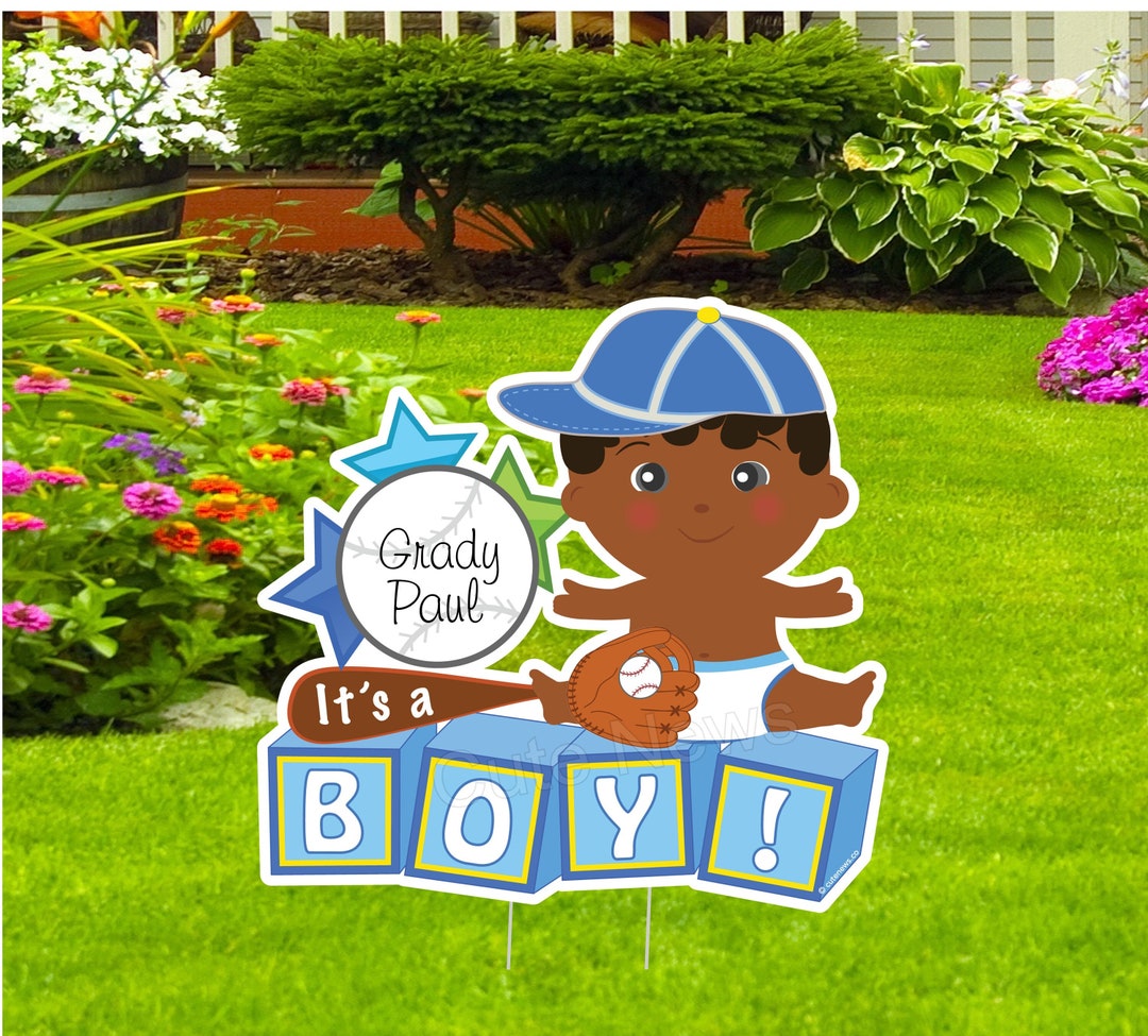 Its a Boy Sign Baby Yard Signs Personalized Baby Announcement Welcome ...