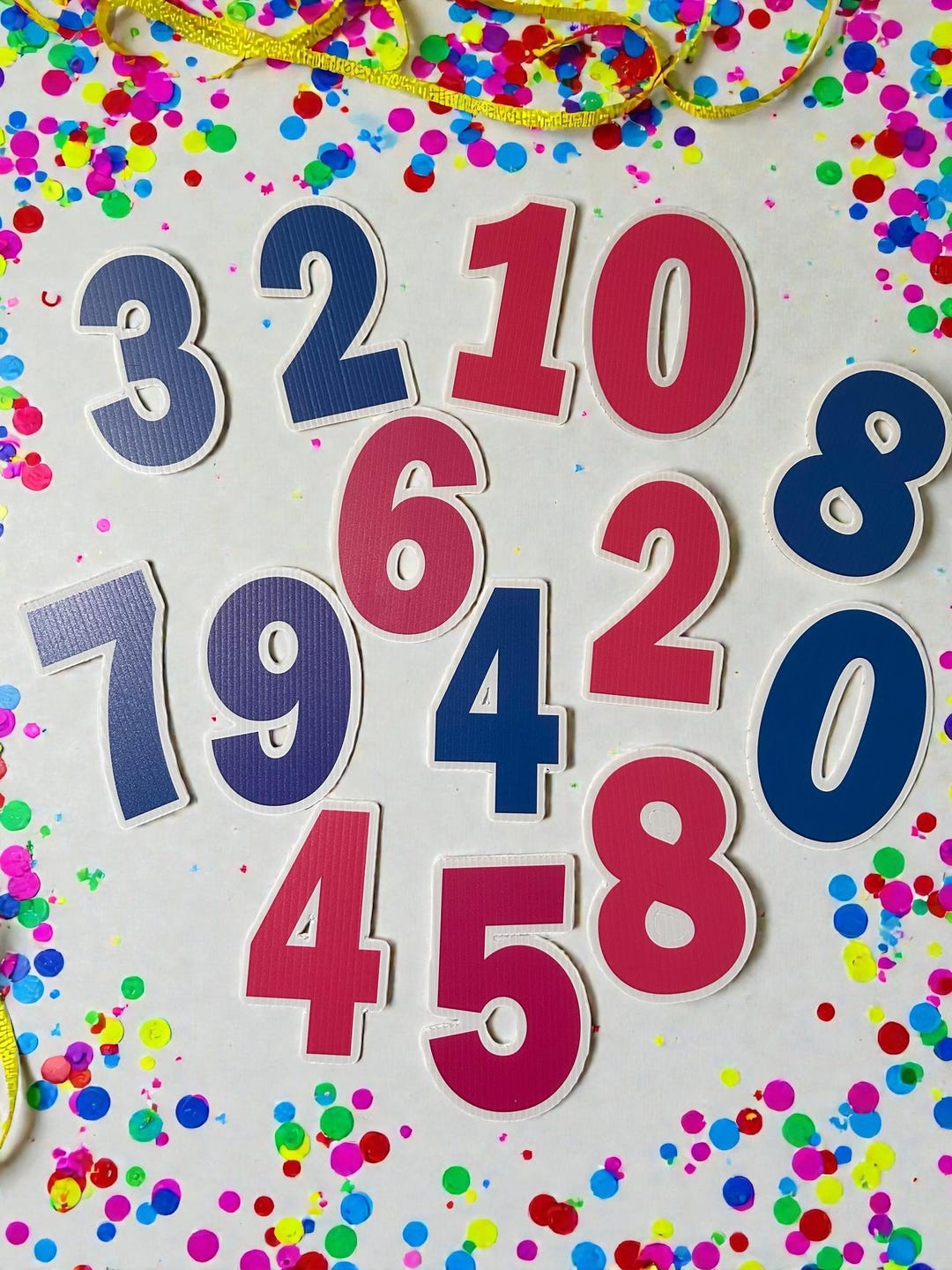 Number Cutouts, Custom Age Numbers for Birthday Yard Signs, Party ...