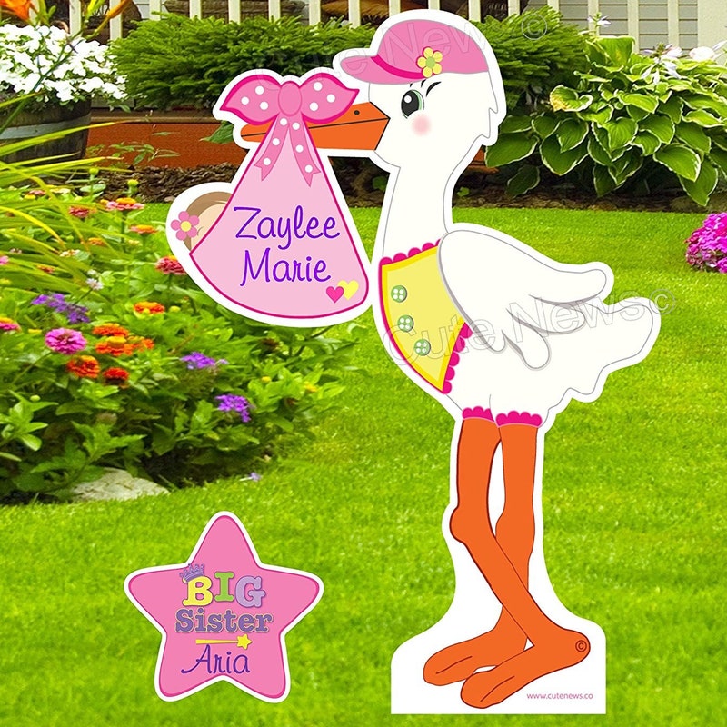 Stork Yard Sign - Etsy