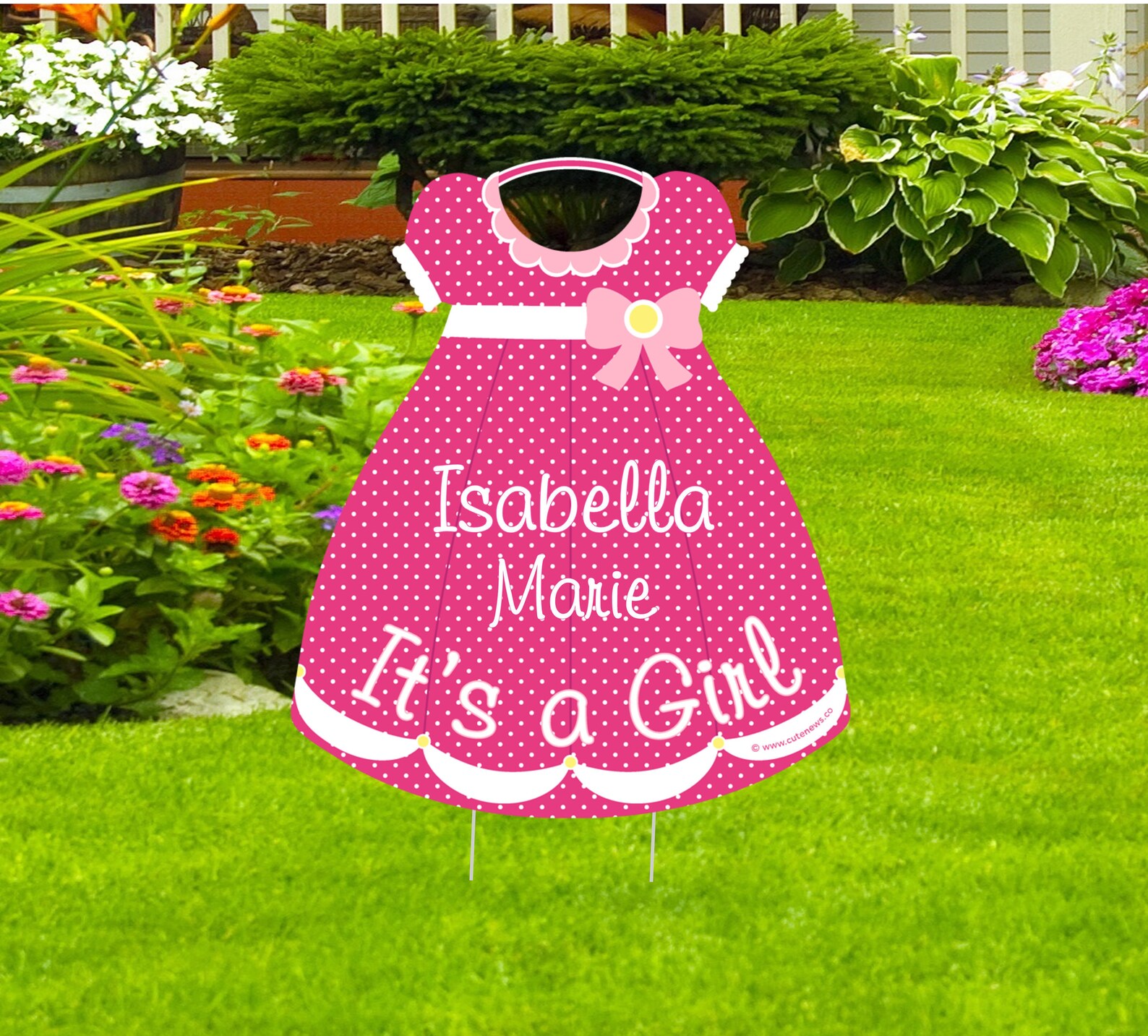 It's a Girl Yard Sign Baby Lawn Birth Announcement - Etsy
