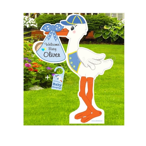 Stork Yard Sign - Etsy