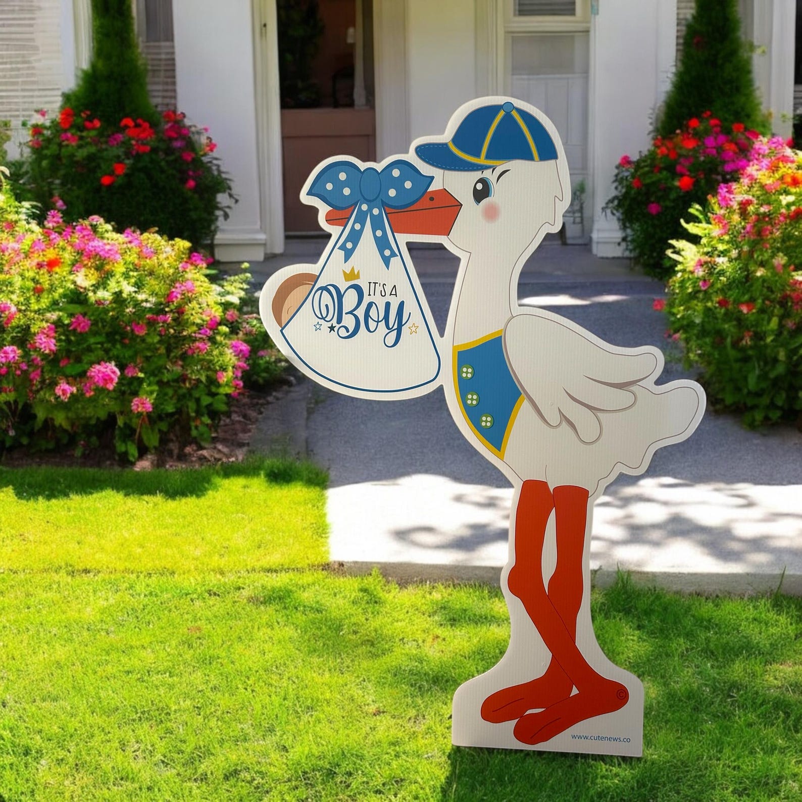 Welcome Home Baby Stork Yard Sign, Its a Boy, Girl Baby Yard Sign, Baby ...