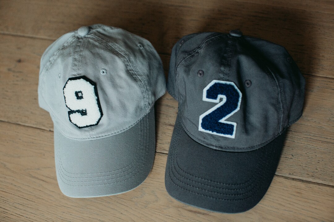 Custom Pigment Dyed Hat With Chenille Number - Etsy