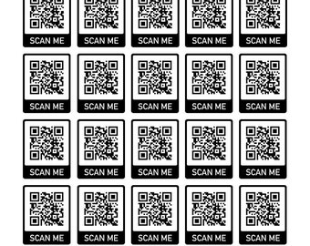 Qr Code Window Stickers | Etsy UK