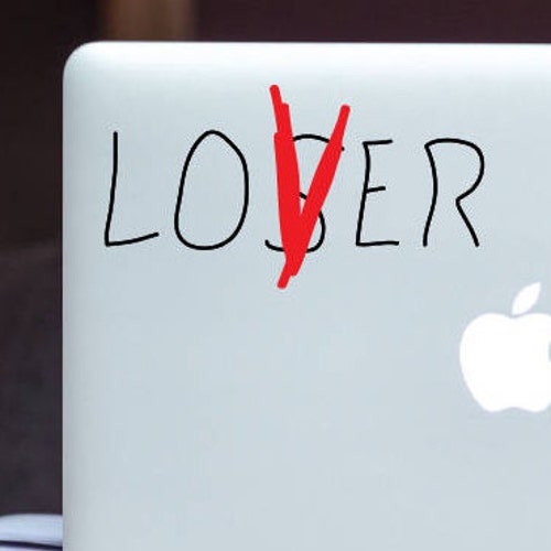 Loser / Lover Decal Stephen King's IT Losers Club Inspired - Etsy