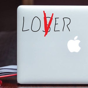 Loser / Lover Decal Stephen King's IT Losers Club Inspired Apple ...