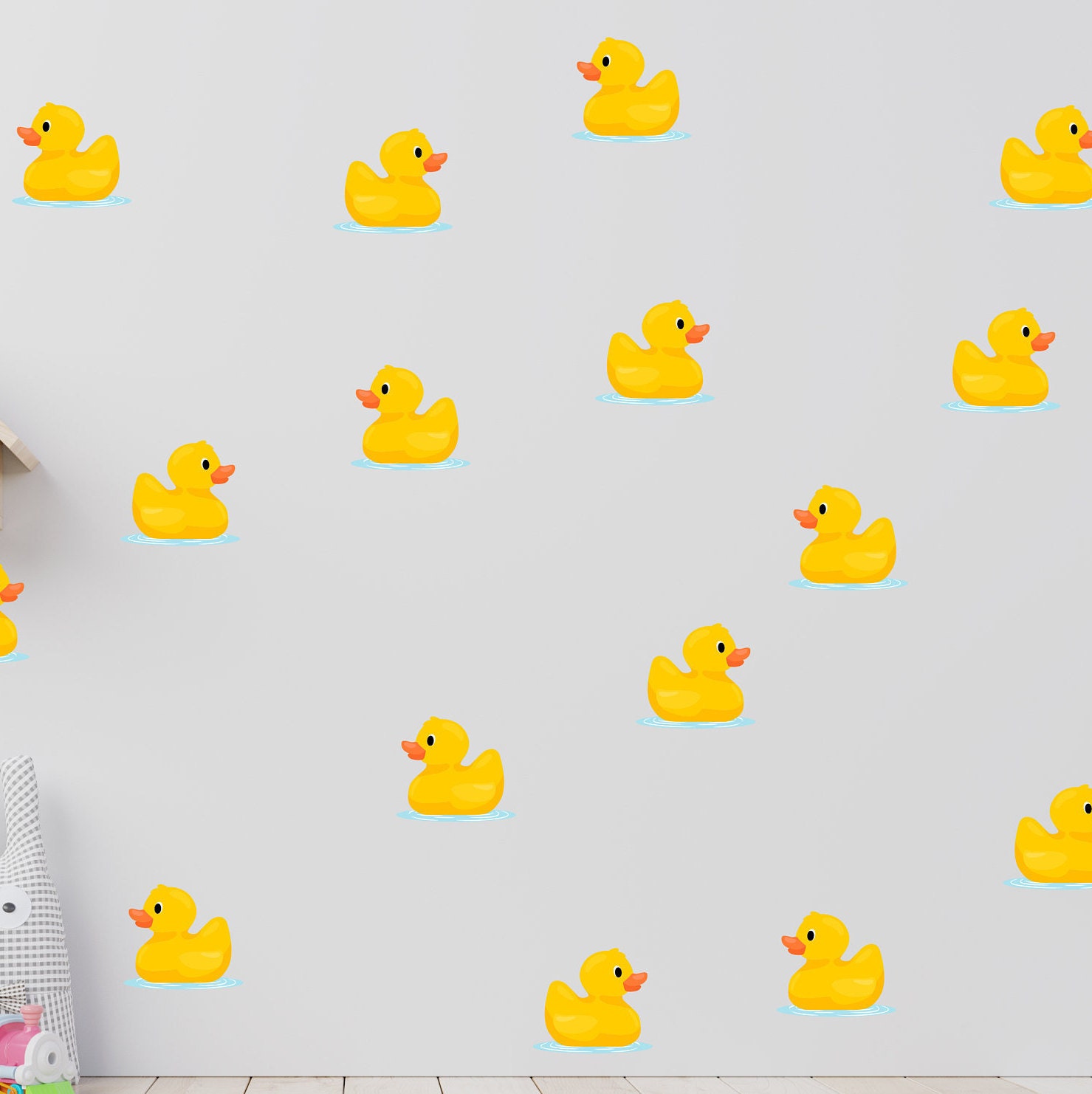 Rubber Duck Wall Pattern Decal Bathtub Duck Kid Room Nursery | Etsy