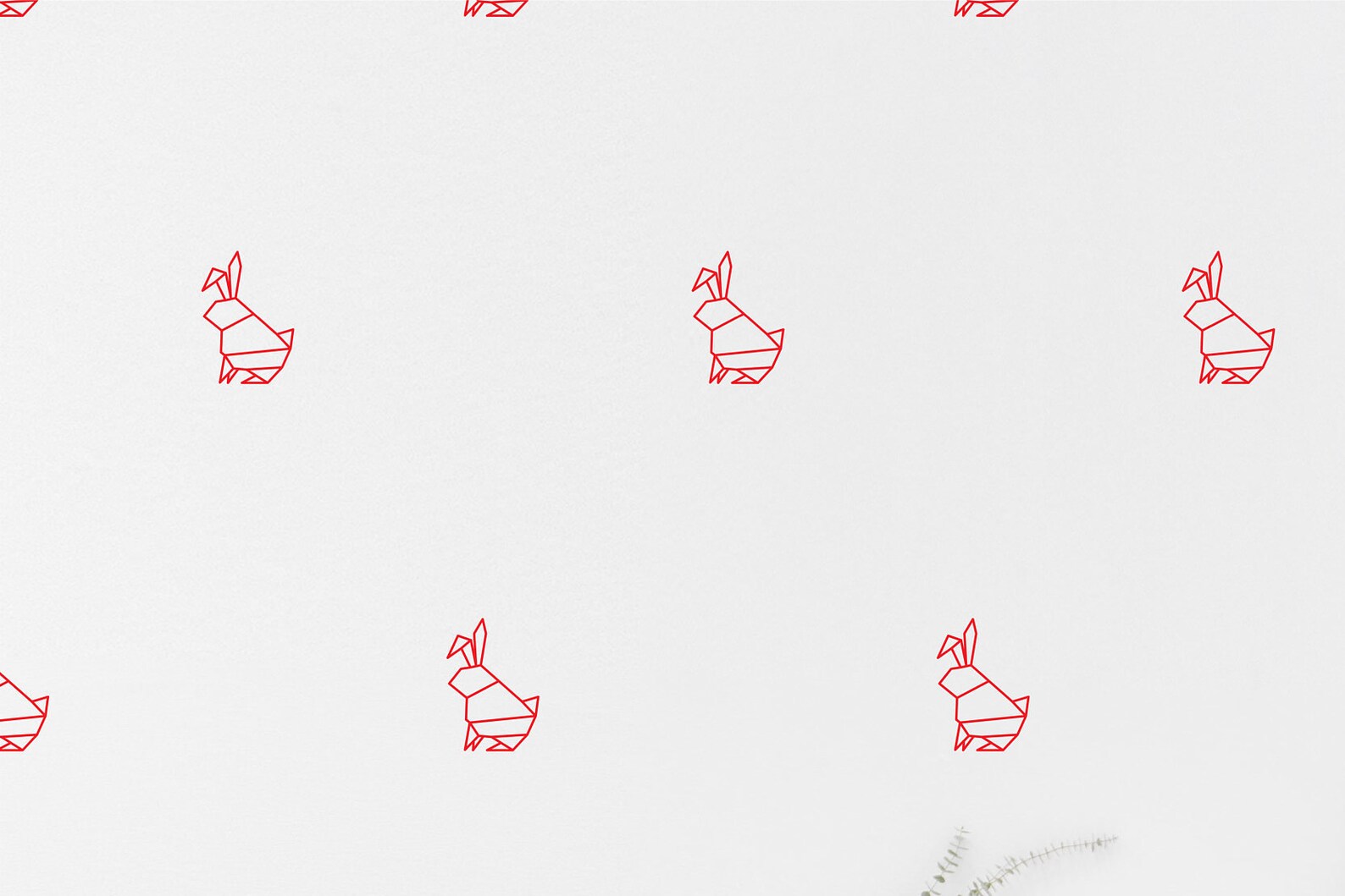 Rabbit Wall Decal Kids Room Origami Rabbit Wall Sticker Living Room ...