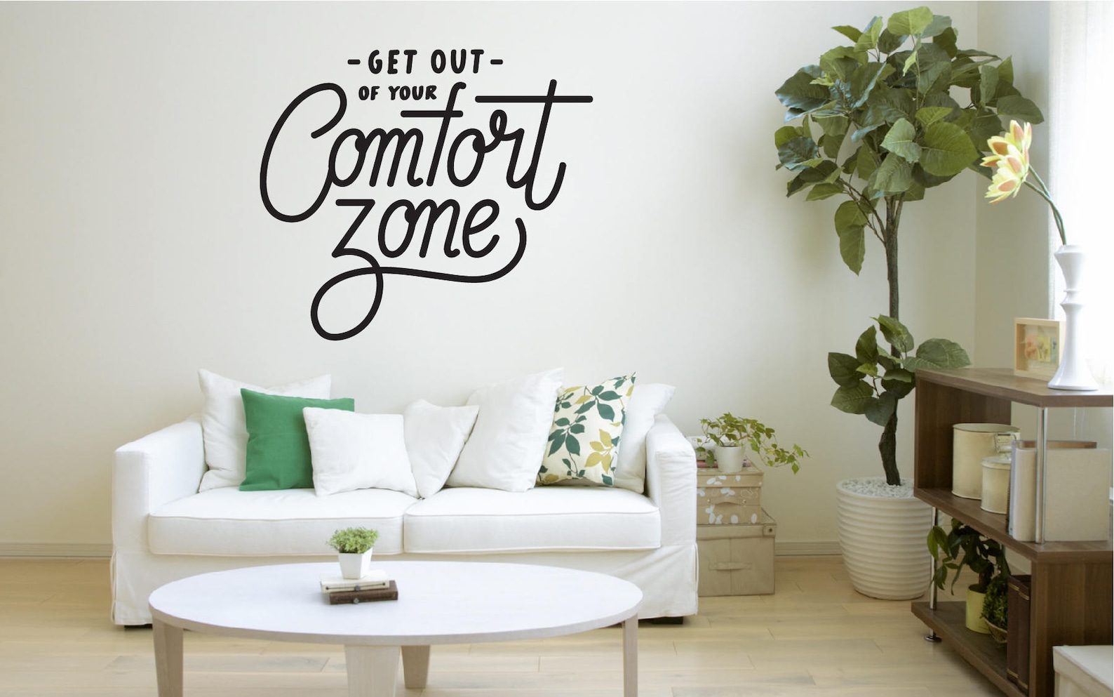 Get Out Your Comfort Zone Wall Decal Motivational Decor Quote - Etsy